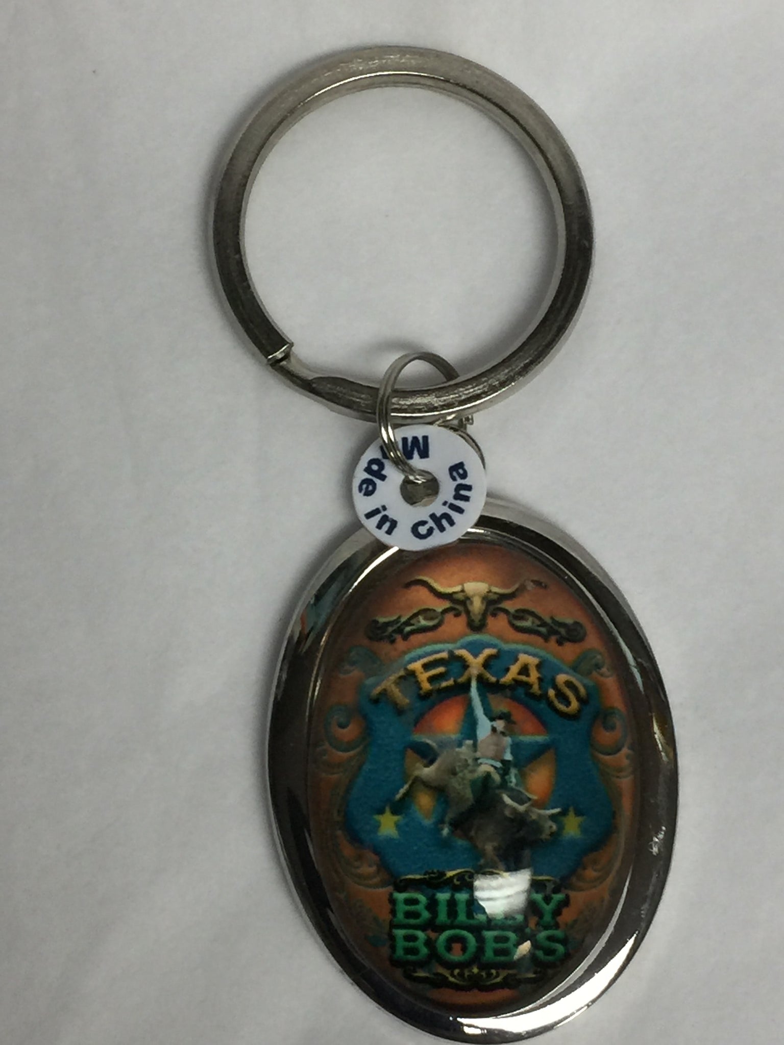 BBT Oval Glass Dome Key Chain | Billy Bobs Texas
